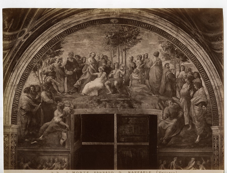 Italy Roma Vatican Raphael Mount Parnassus Old Photo Anderson 1880 by ...