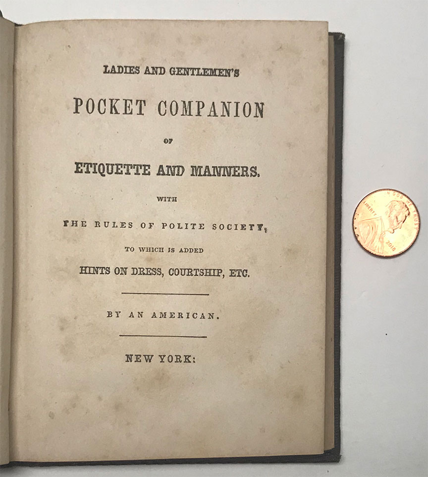 Ladies & Gentlemen's Pocket Companion of Etiquette and Manners with the ...