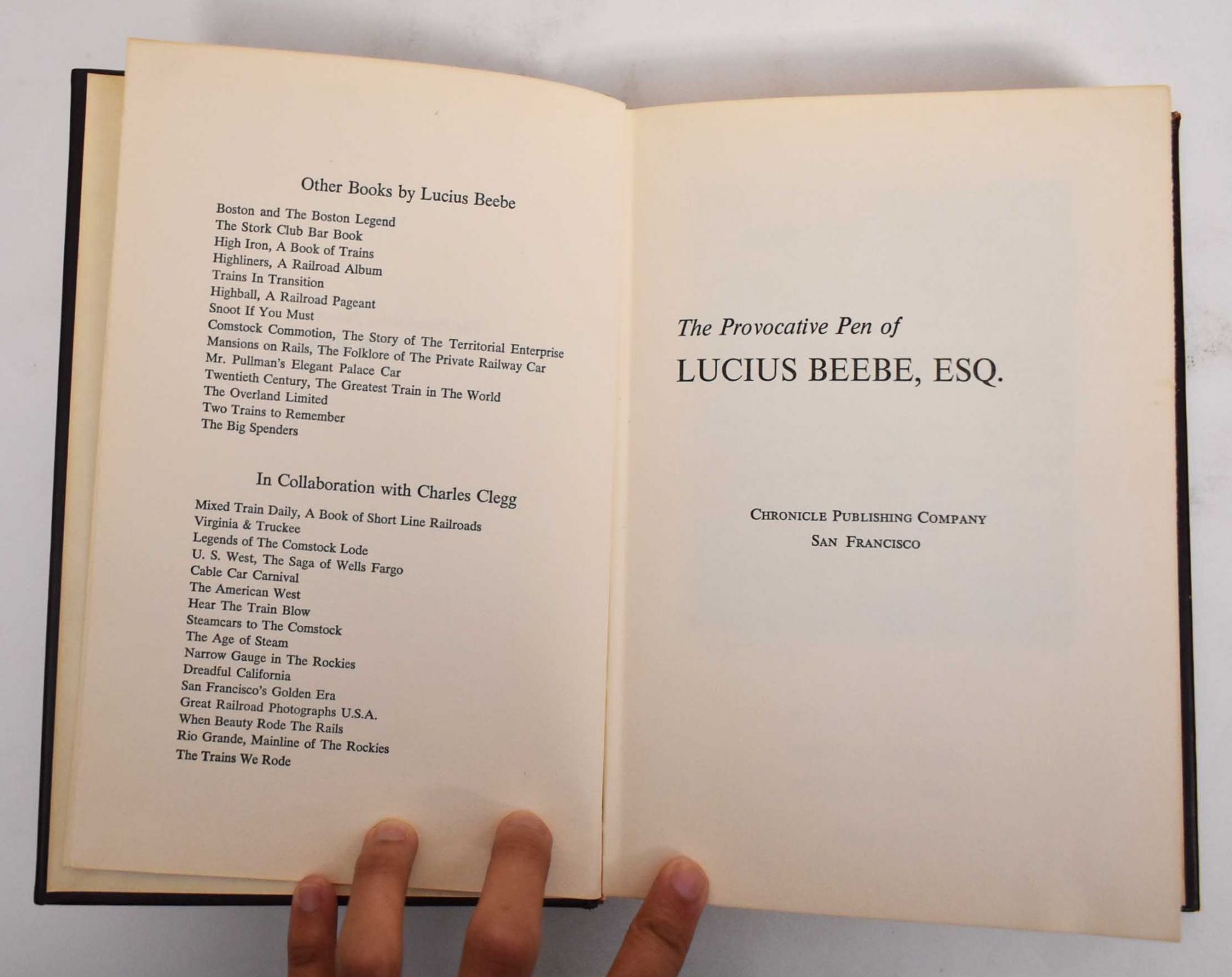 The Provacative Pen of Lucius Beebe, Esq by Beebe, Lucius: Leather ...