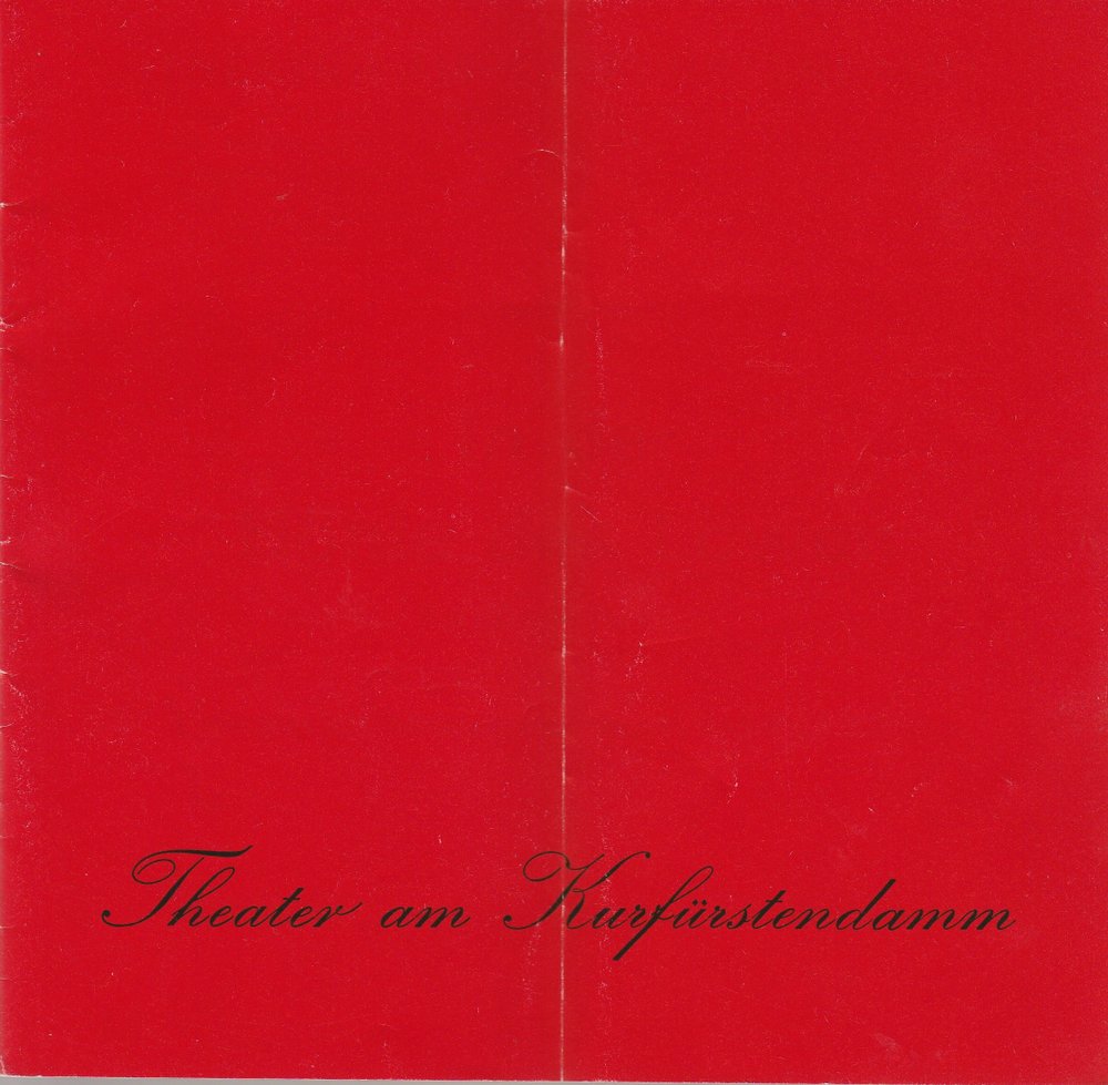 Programmheft Maurice Hennequin / Paul Bilhaud IN DER HÖHLE DES LÖWEN ...