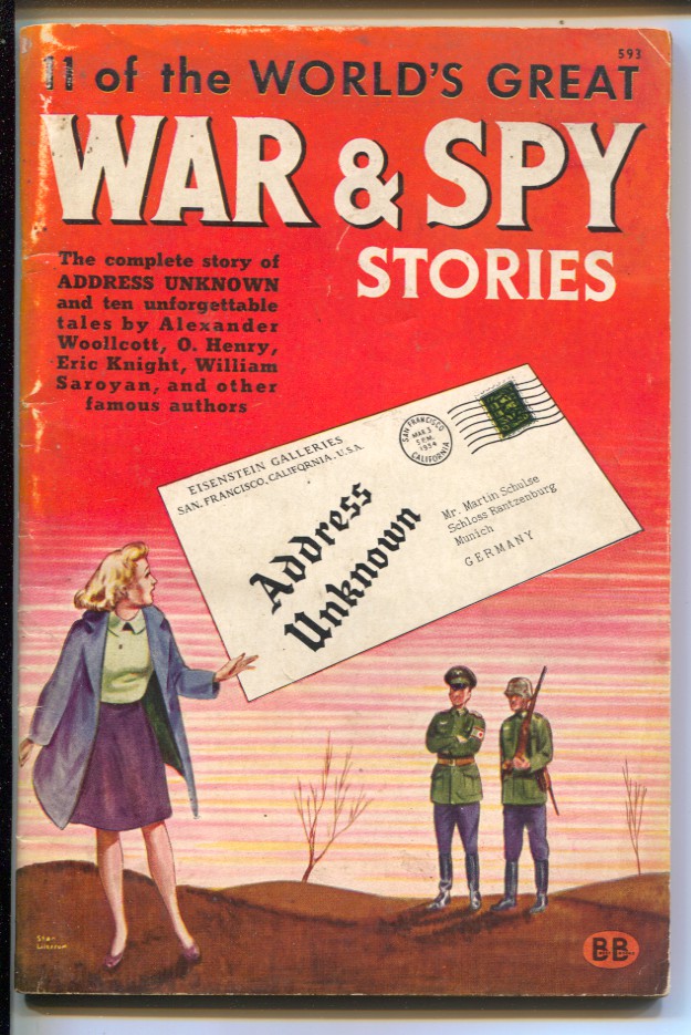 War & Spy Stories 1944-Nazi torture-pulp fiction-Alexander Woollcott-O ...
