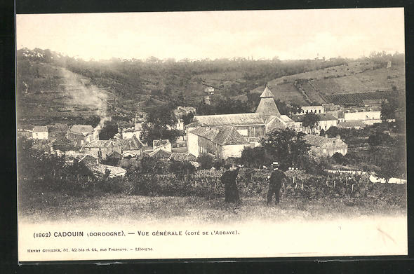 Carte postale Cadouin, Vue Générale, vue générale: Manuscrito | Bartko ...