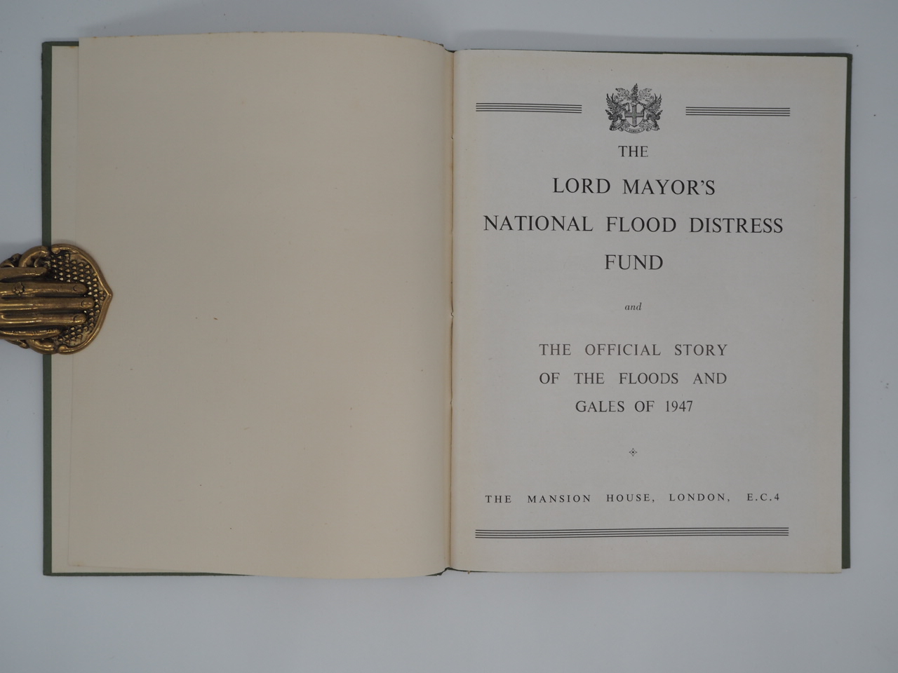 The Lord Mayor s National Flood Distress Fund and The Official Story of ...
