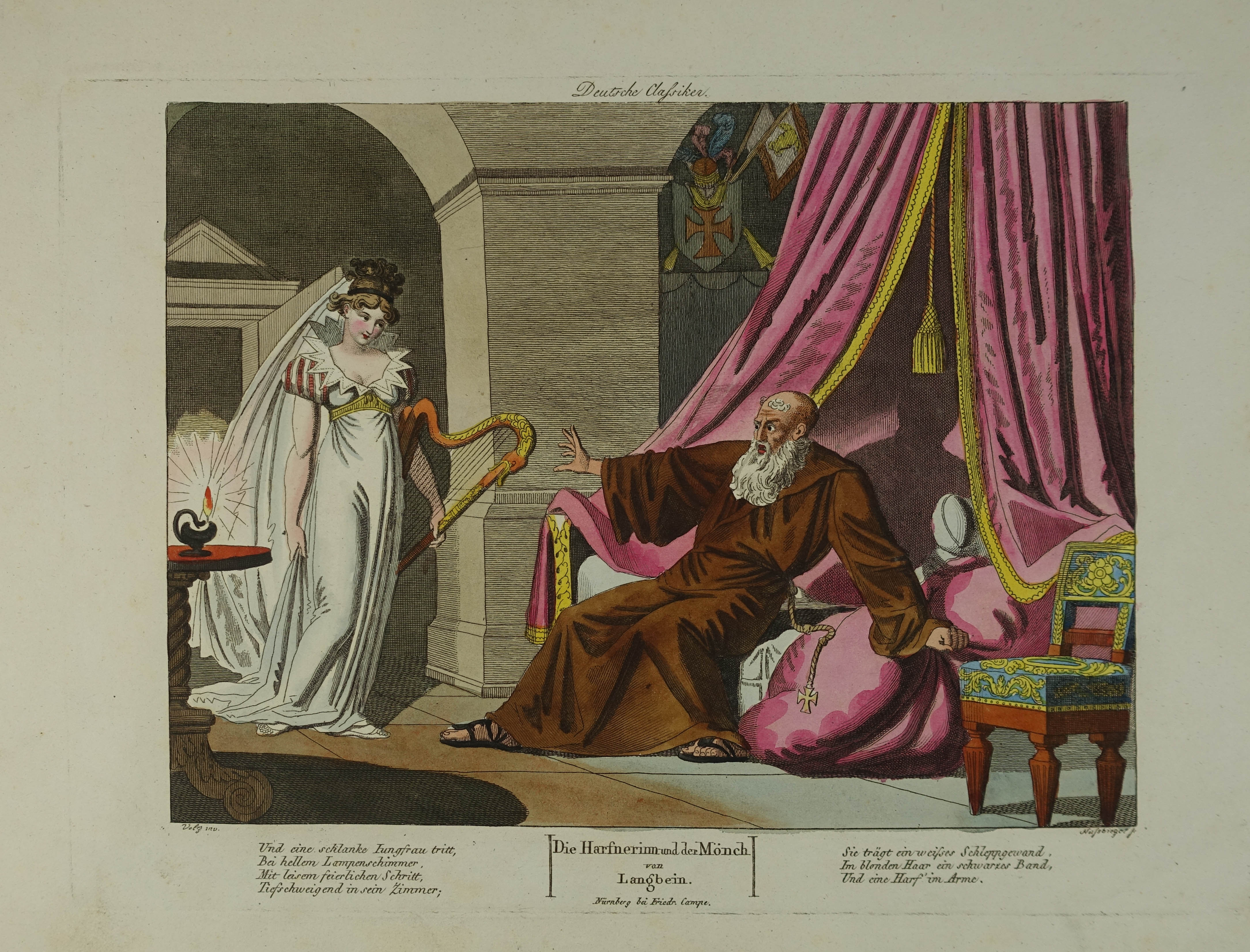 Deutsche Classiker. Die Harfnerin und der Mönch von Langbein. Und eine ...