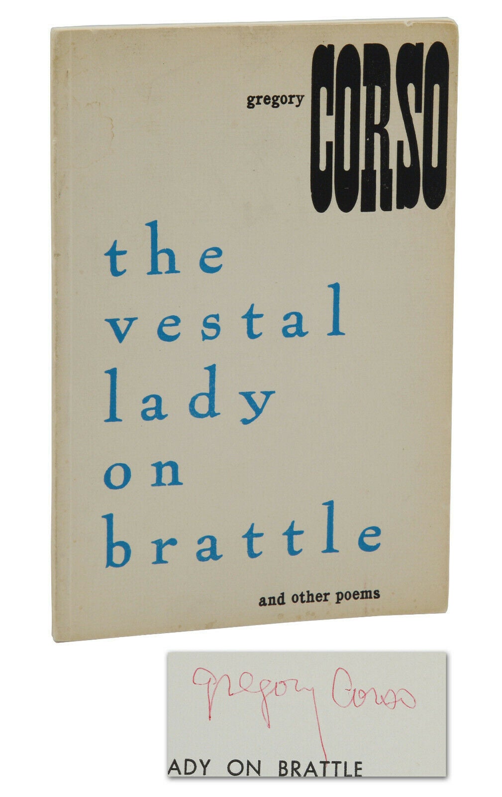 The Vestal Lady on Brattle by Corso, Gregory: Very Good (1955) First ...