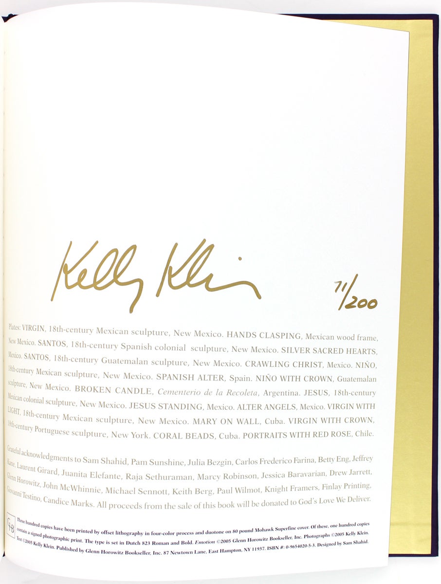 Emotion: Photographs by Kelly Klein by KLEIN, Kelly: (2005) Signed by ...