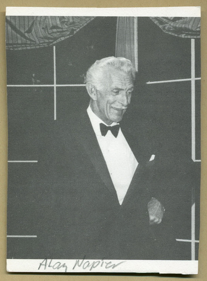 Alan Napier (1903-1988) - Rare signed autograph + Photo by Alan Napier ...