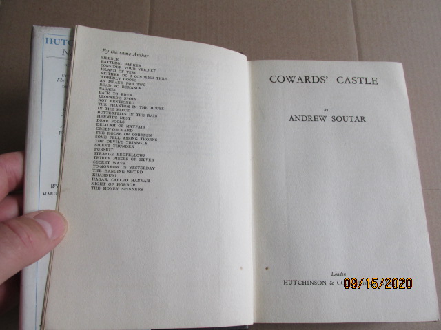 Cowards Castle Signed Drawing First Edition Hardback in Original ...