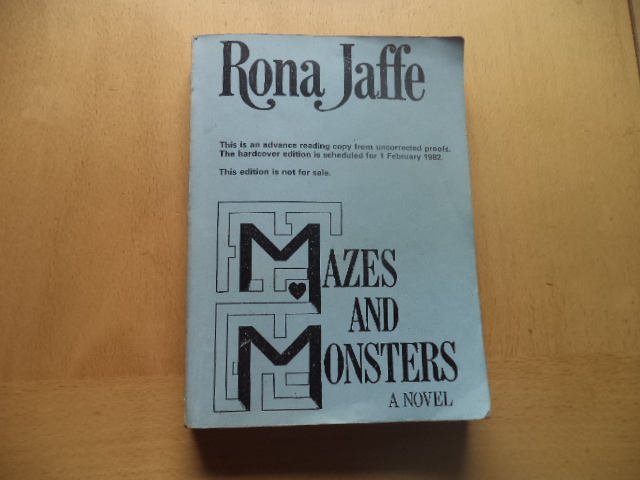 Mazes and Monsters (An Uncorrected Proof Cooy) by Jaffe, Rona: Good ...