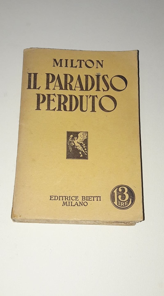 Il paradiso perduto - poema by Milton: buone condizioni brossura (1932 ...