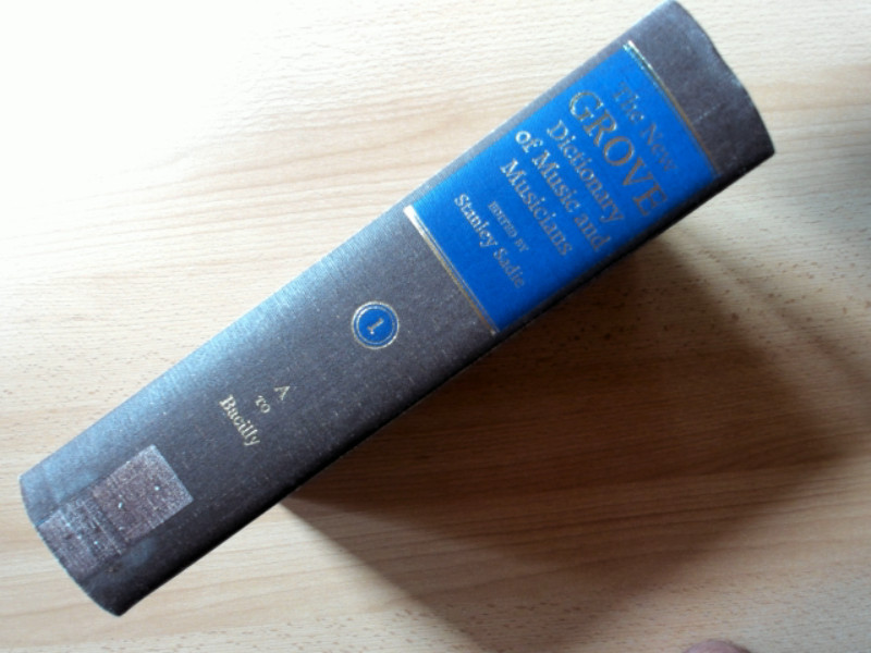 The new Grove dictionary of music and musicians Teil: Vol. 1., A ...