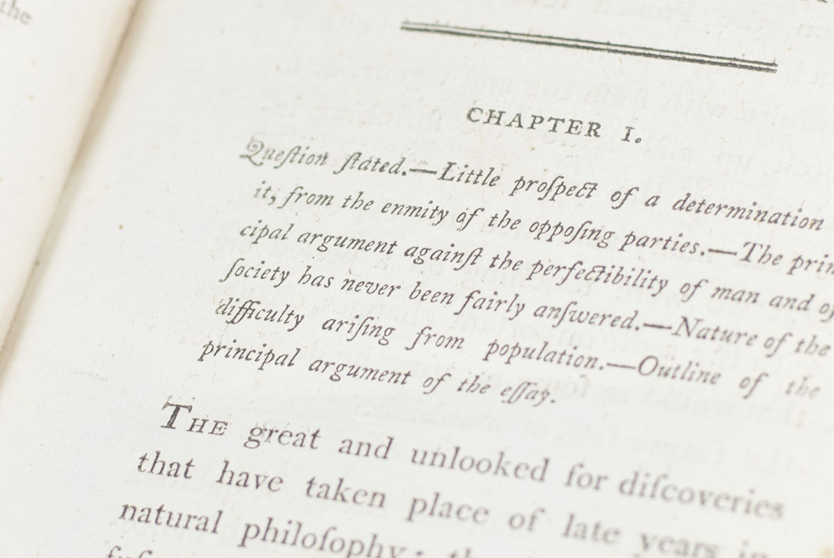 An Essay On The Principle Of Population As It Affects The Future Improvement Of Society By