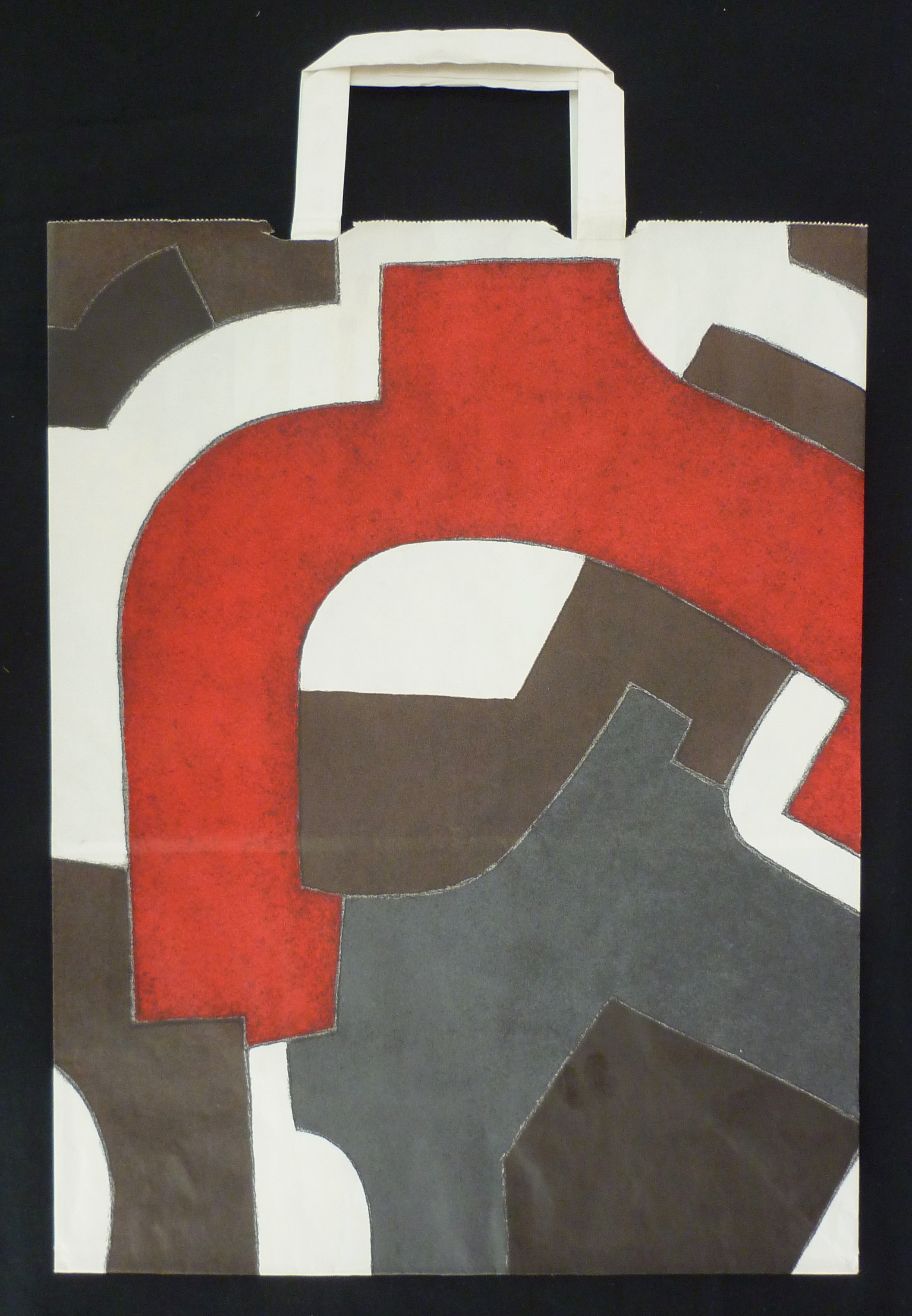 Papiertragtasche der Firma Migros, gestaltet von Albert Rouiller. by ...