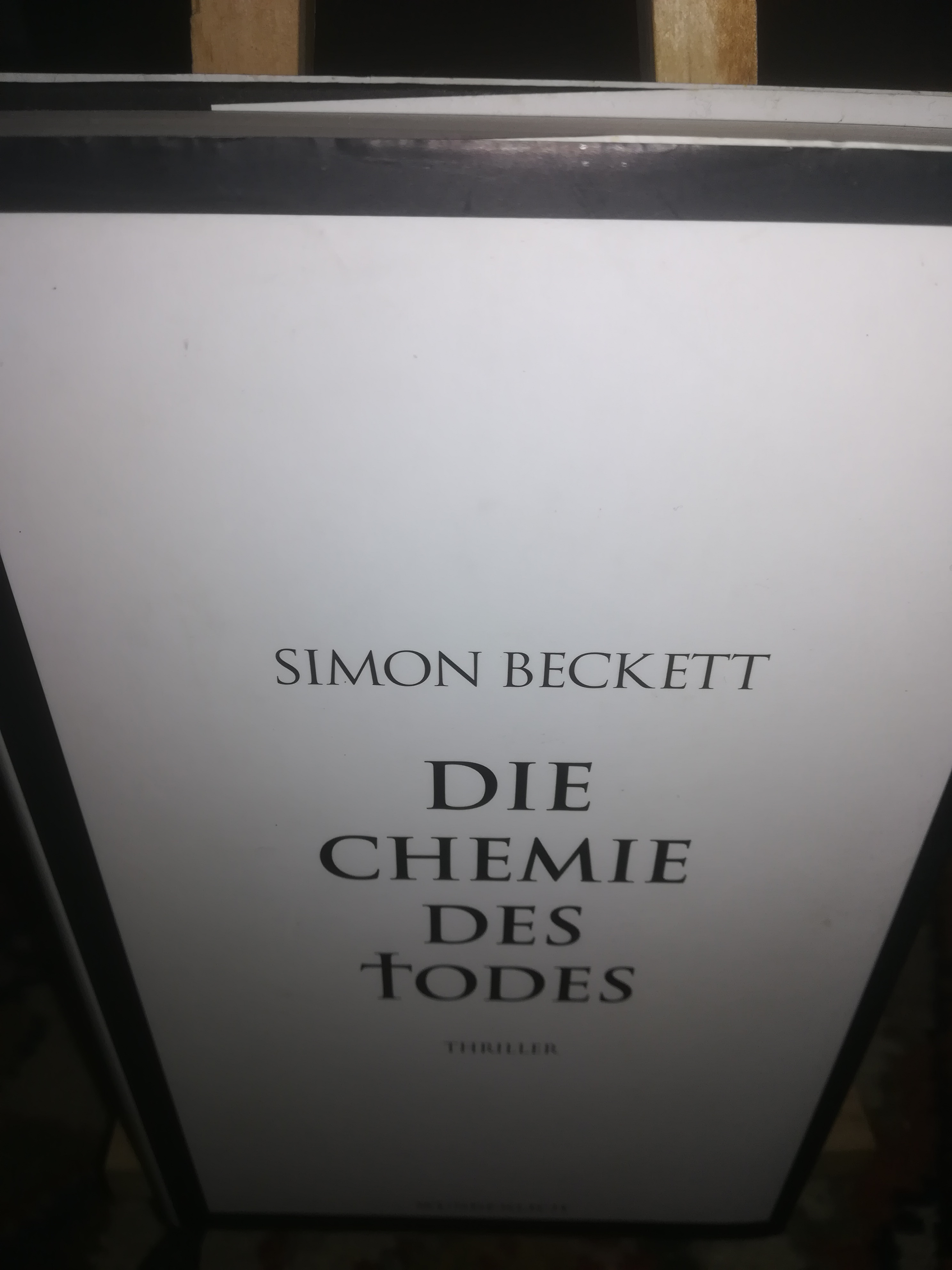 die chemie des todes von beckett - ZVAB