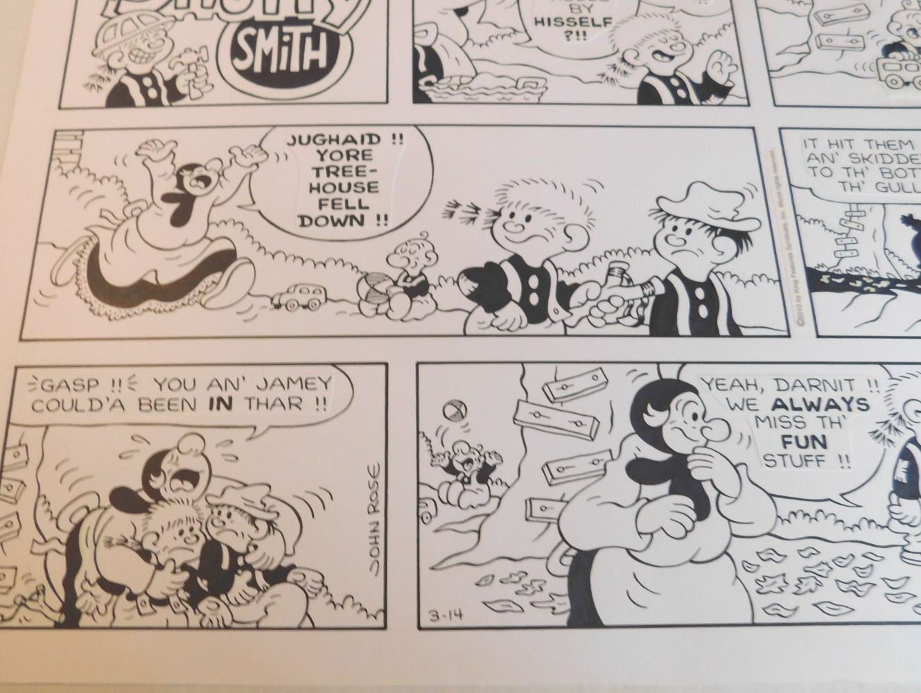 "BARNEY GOOGLE AND SNUFFY SMITH": Jughaid and Jamey's tree house fell ...