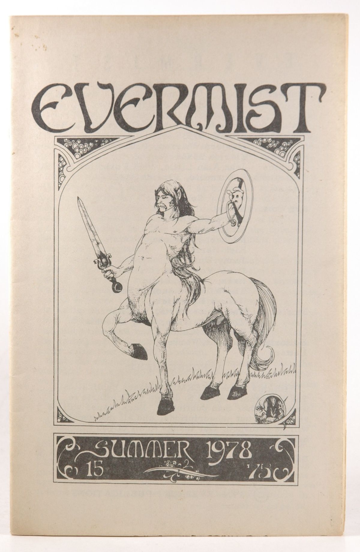 Evermist Fanzine Zine Chapbook Summer 1978 Issue 15 Rare by Various ...