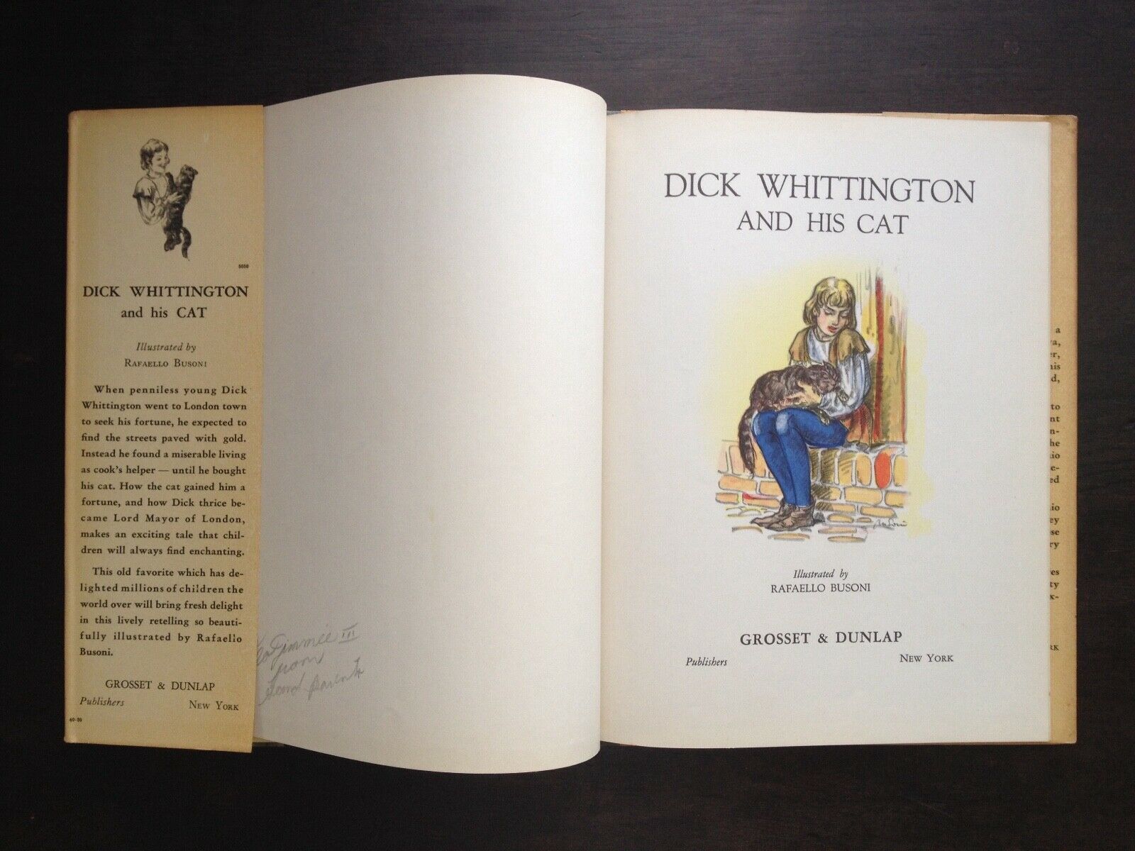 DICK WHITTINGTON AND HIS CAT by Rafaello Busoni: Near Fine Hardcover ...
