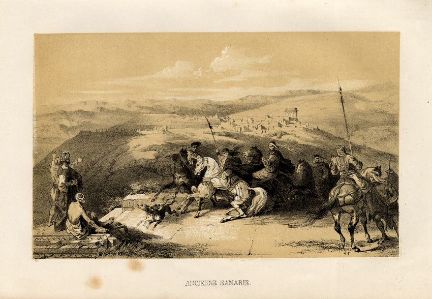Antique Print-SAMARIA-ISRAEL-PALESTINE-DOG-Roberts-1847: (1847) Arte ...