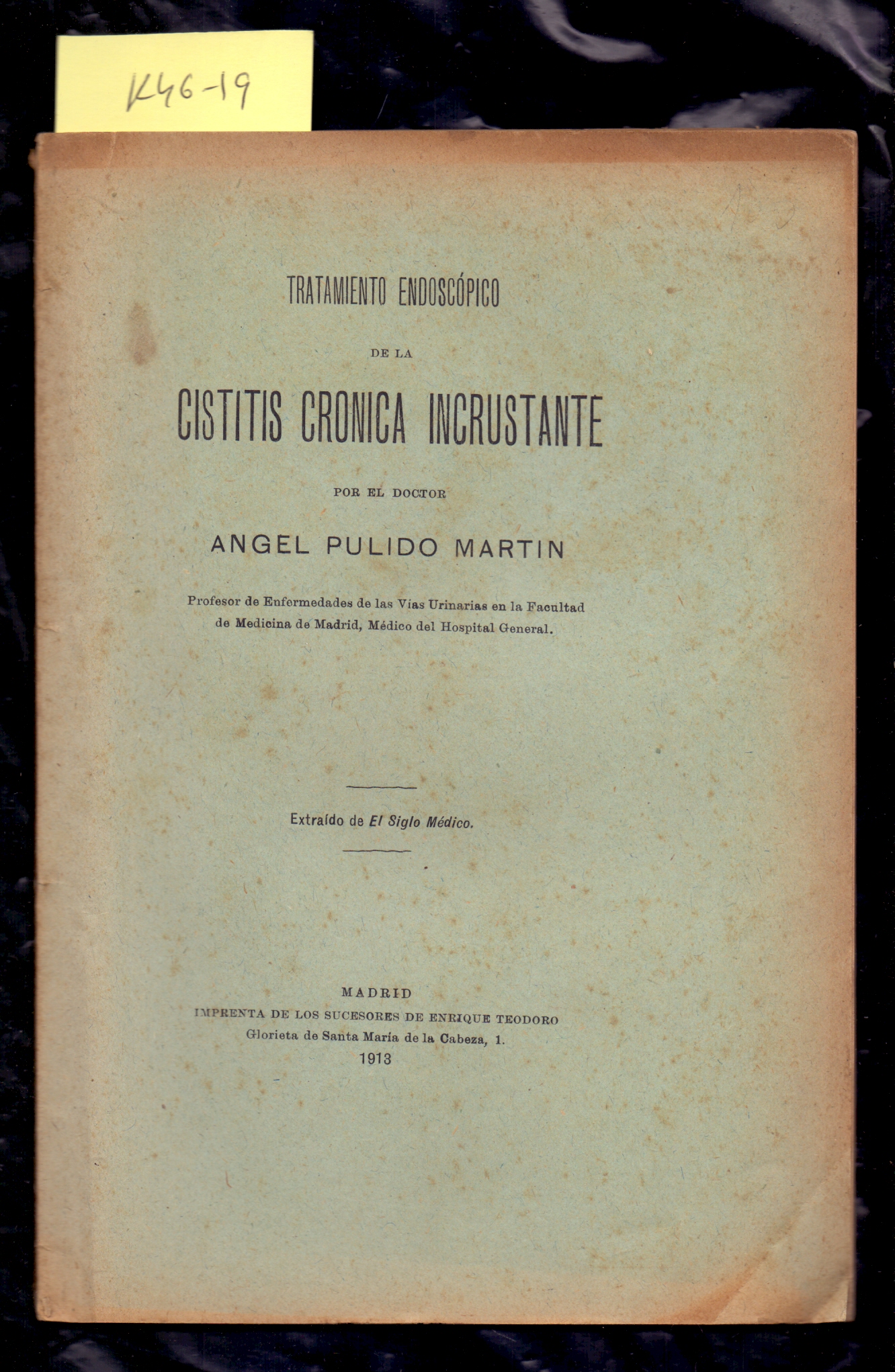 TRATAMIENTO ENDOSCOPICO DE LA CISTITIS CRONICA INCRUSTANTE by Doctor ...