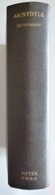Aristotle Dictionary by Kiernan, Thomas: Very Good Hardcover (1962) 1st ...