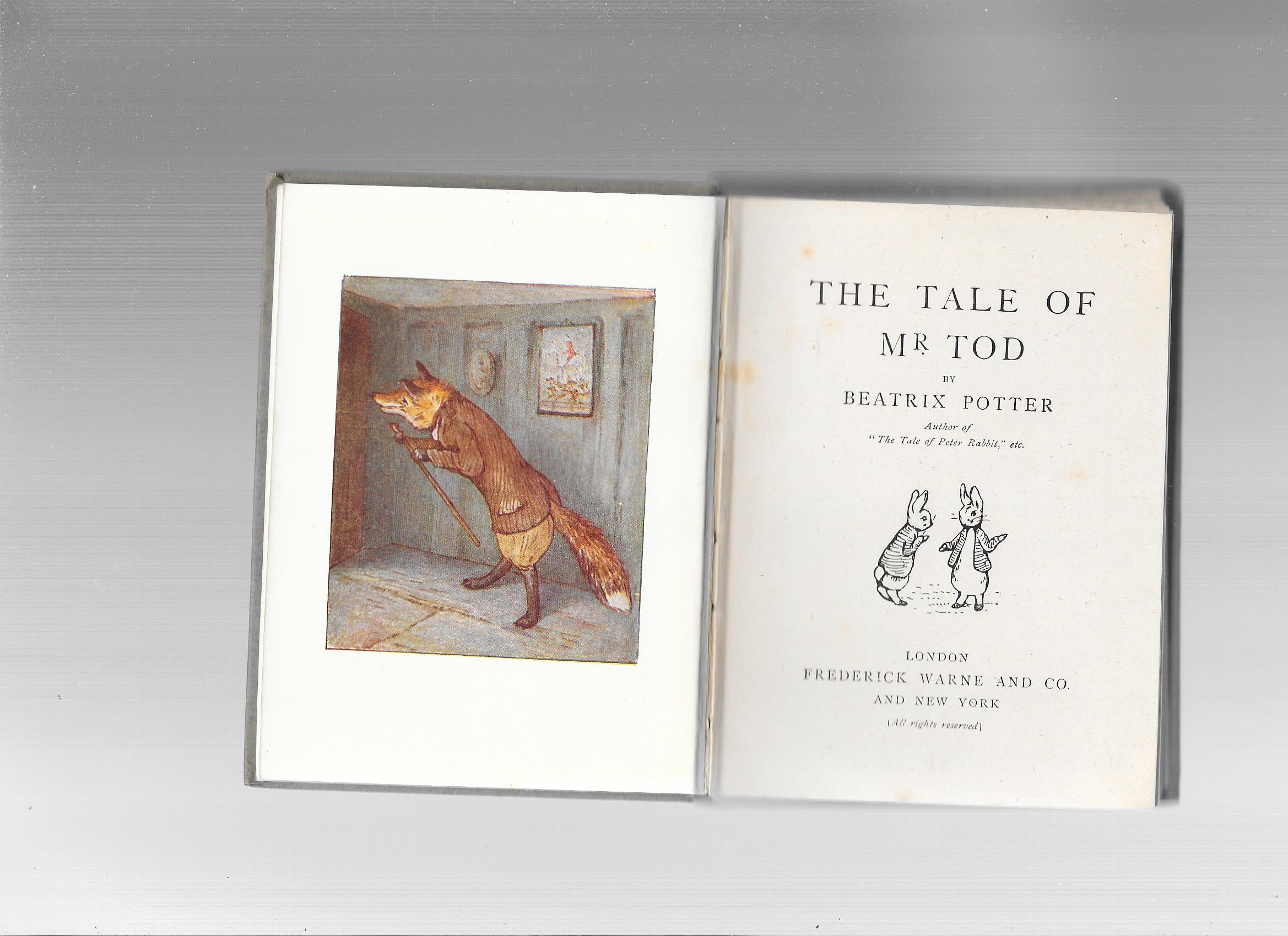 The Tale of Mr Tod by Potter Beatrix: Very Good Plus | Lavender Fields ...