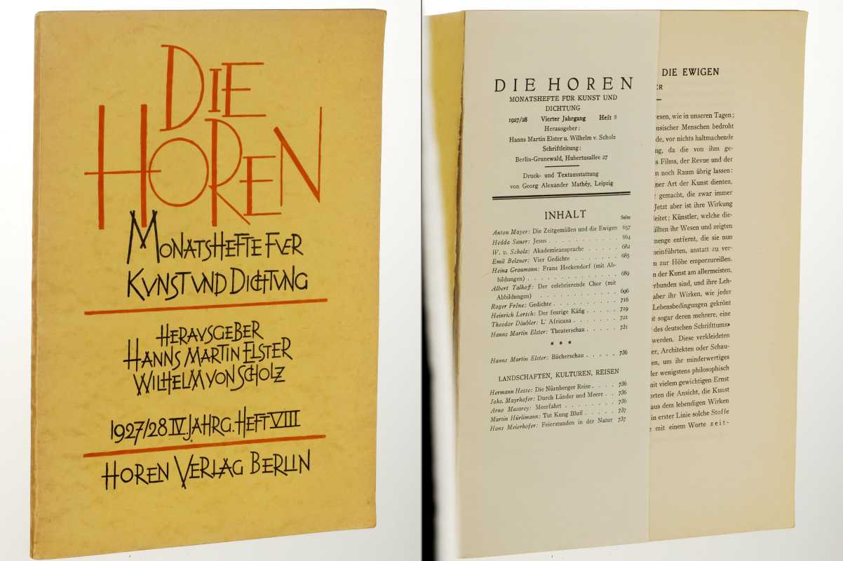 hanns martin elster die - ZVAB