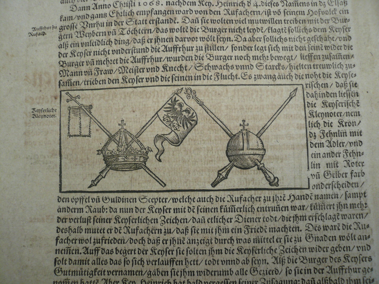 Sundgau, Thann, Mühlhausen, Rufach, anno 1590, 14 S., Sebastian Münster ...