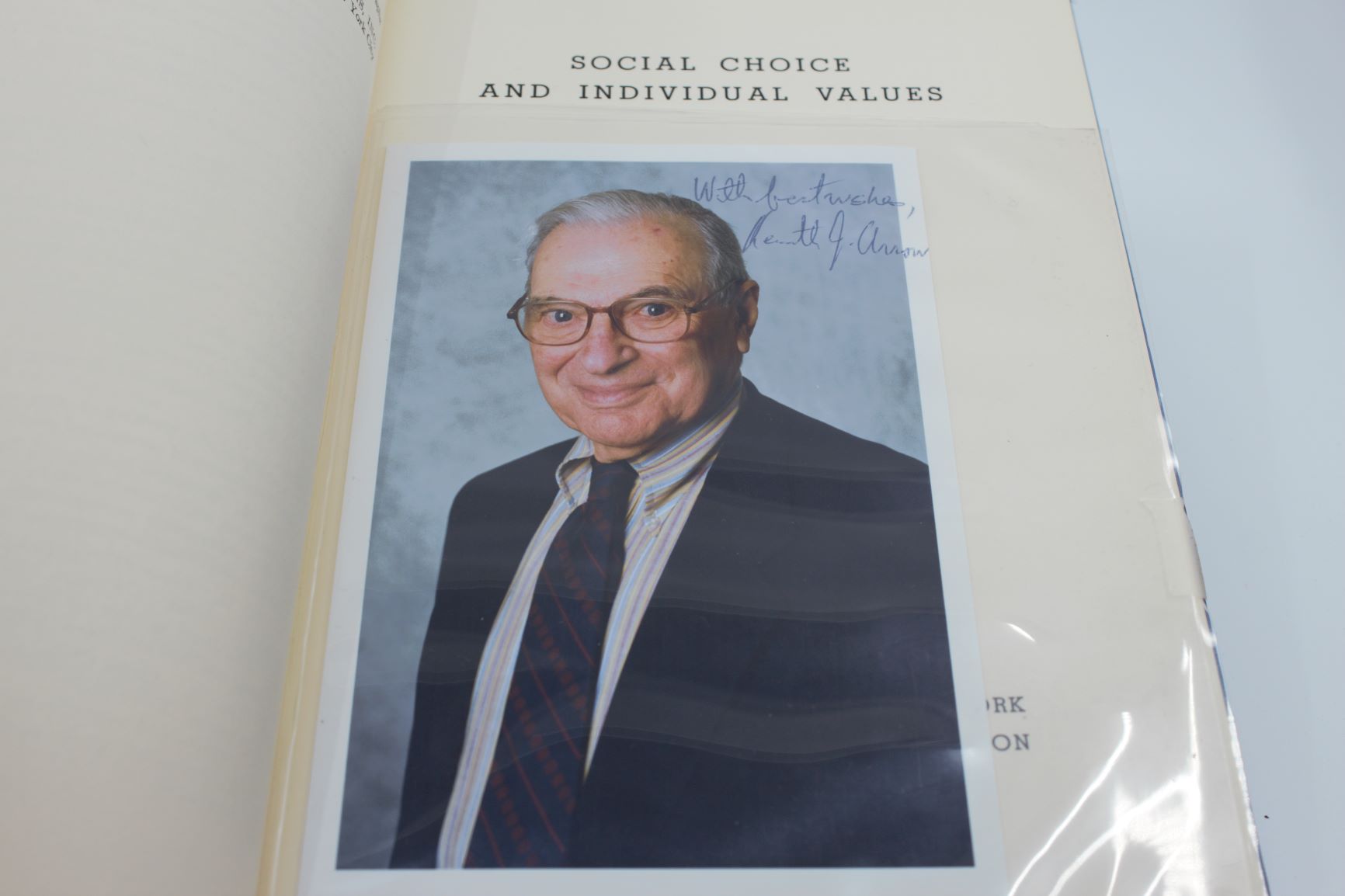 Social Choice and individual values with signed foto K.Arrow by Kenneth ...