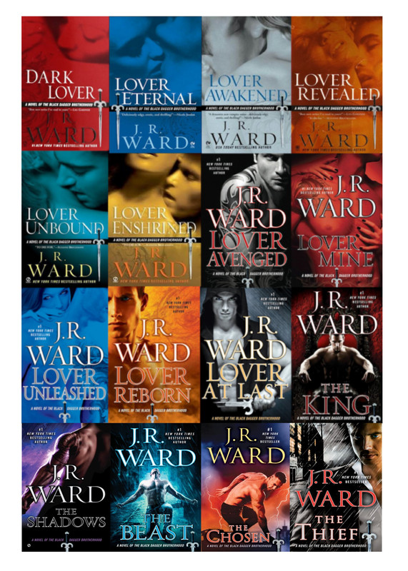 BLACK DAGGER BROTHERHOOD Paranormal Series by J.R. Ward Set of Books 1 ...
