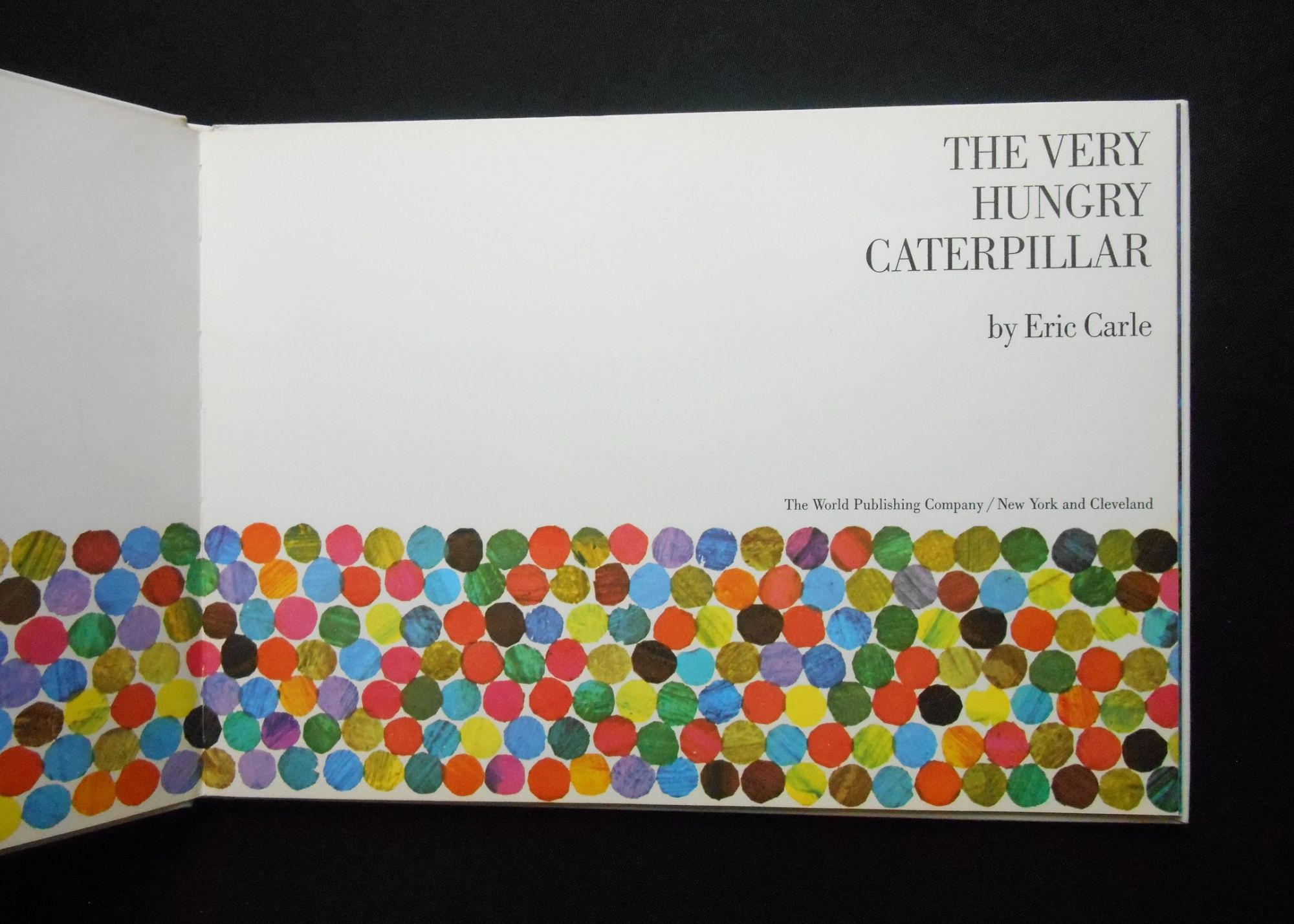 The Very Hungry Caterpillar by Carle, Eric: Near fine Hardcover (1969 ...