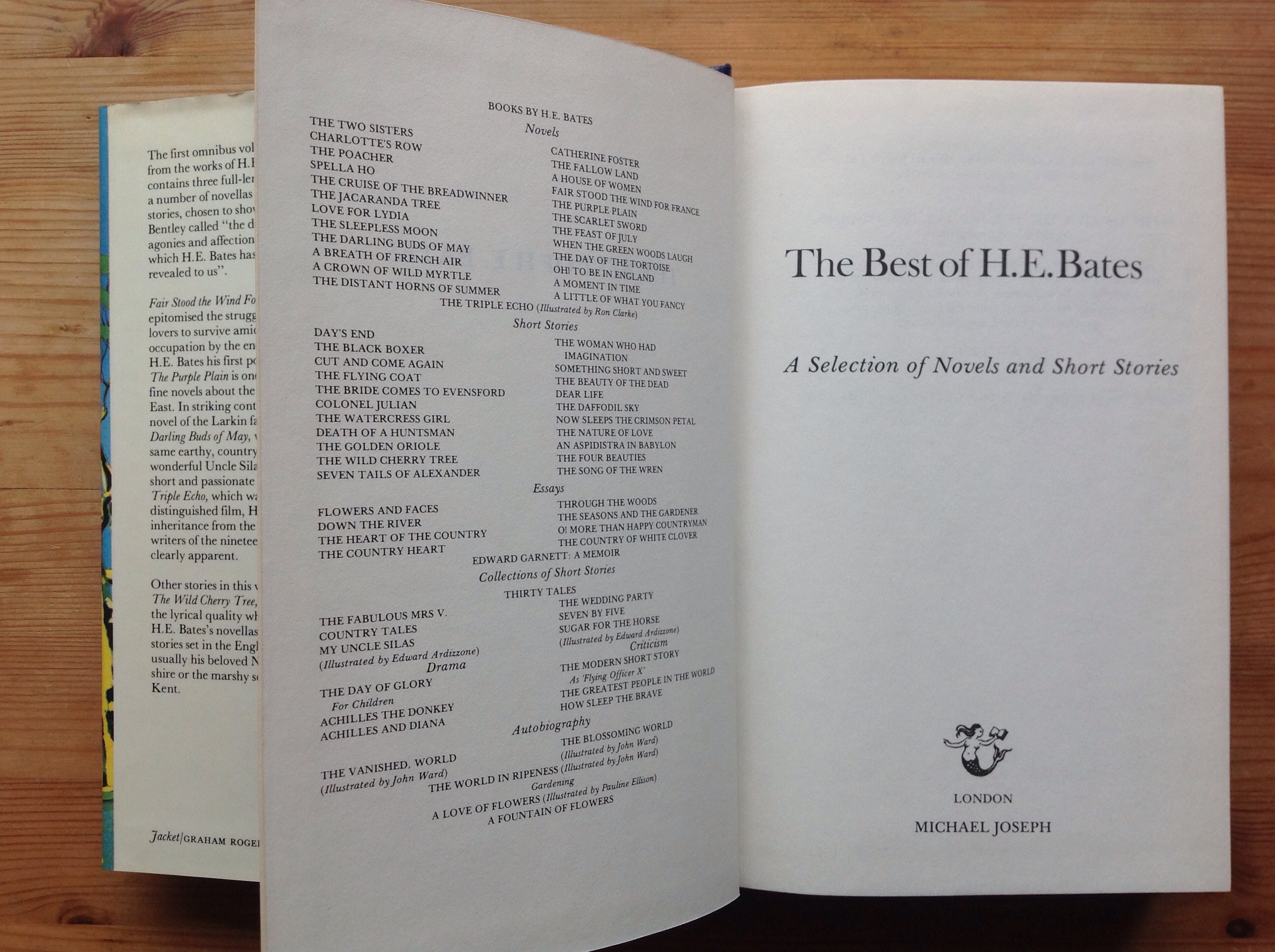 The Best of H.E.Bates: v. 1 - A Selection of Novels and Short Stories ...