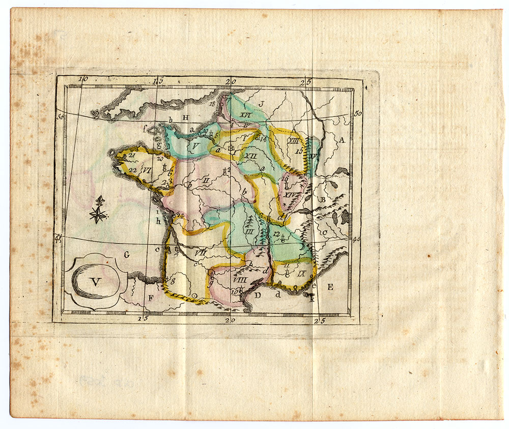 Antique Map-FRANCE-PROVINCES-Schneider-Bruyset-1785: (1785) Kunst ...