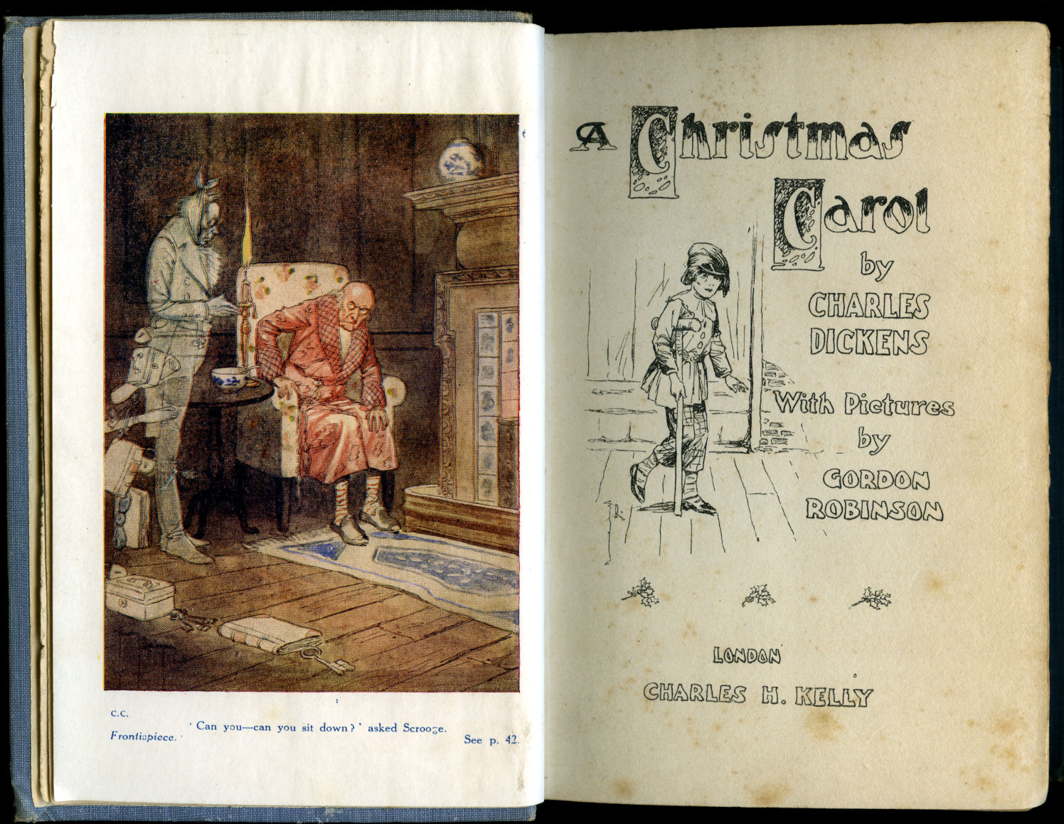 A Christmas Carol by Dickens, Charles [1812-1870] Illustrated by Gordon ...