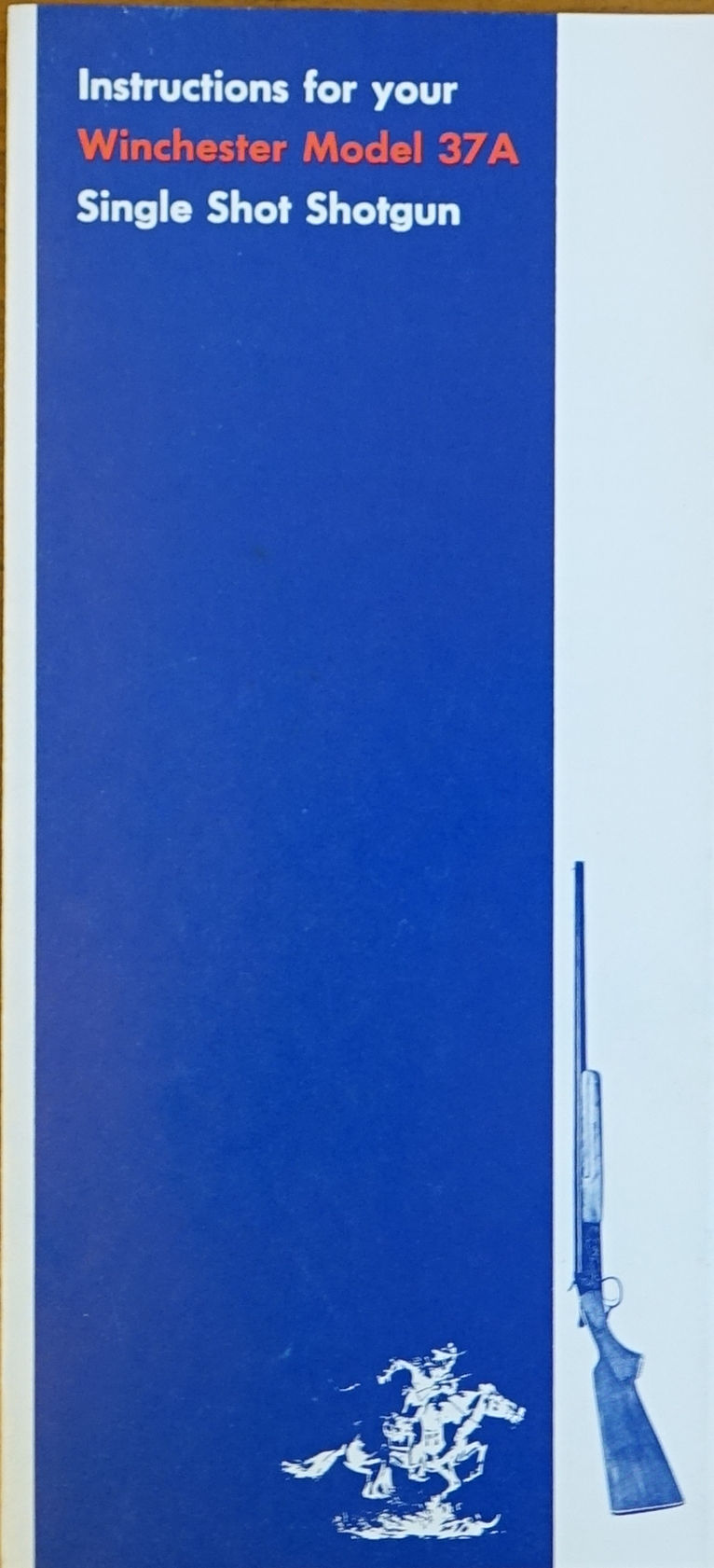 Instructions for Your Winchester Model 37A Single Shot Shotgun by ...