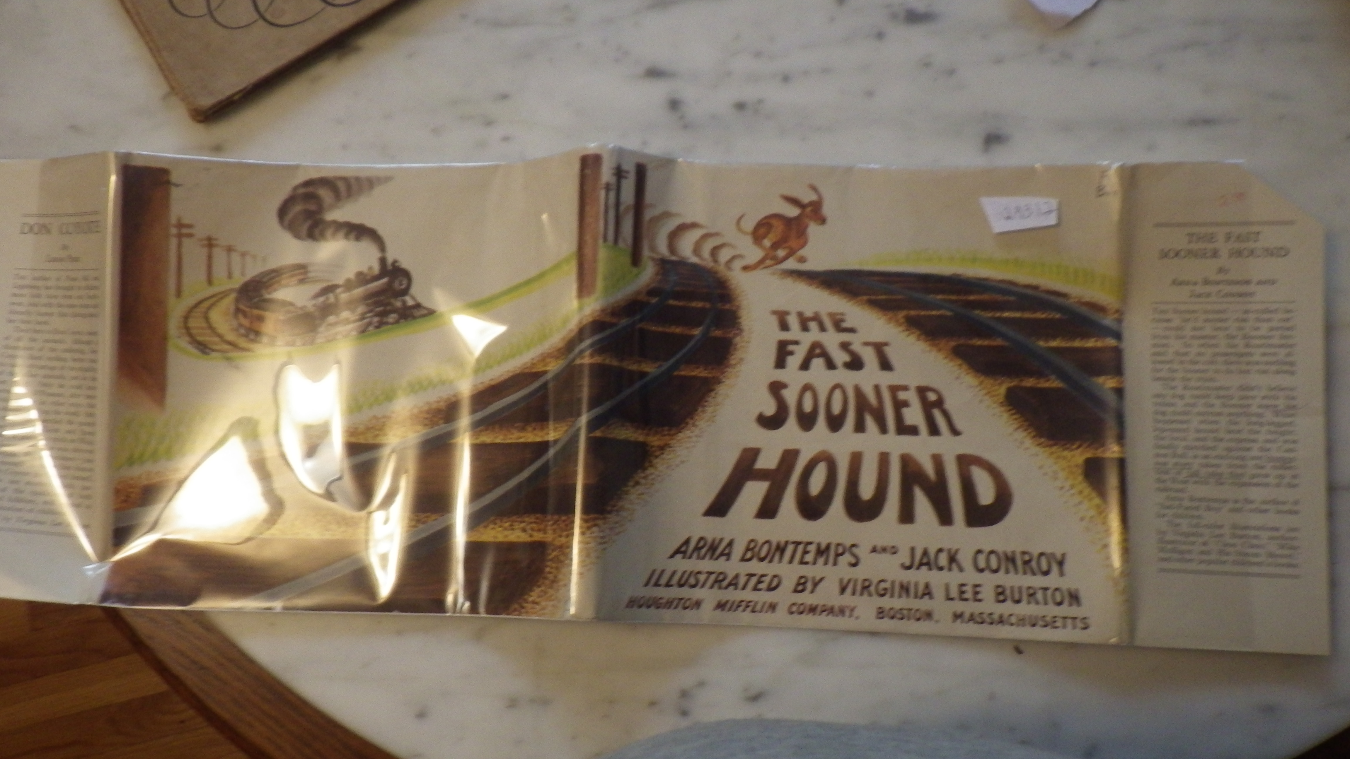 The Fast Sooner Hound , By Arna Bontemps, IN COLOR DUSTJACKET, SIGNED ...