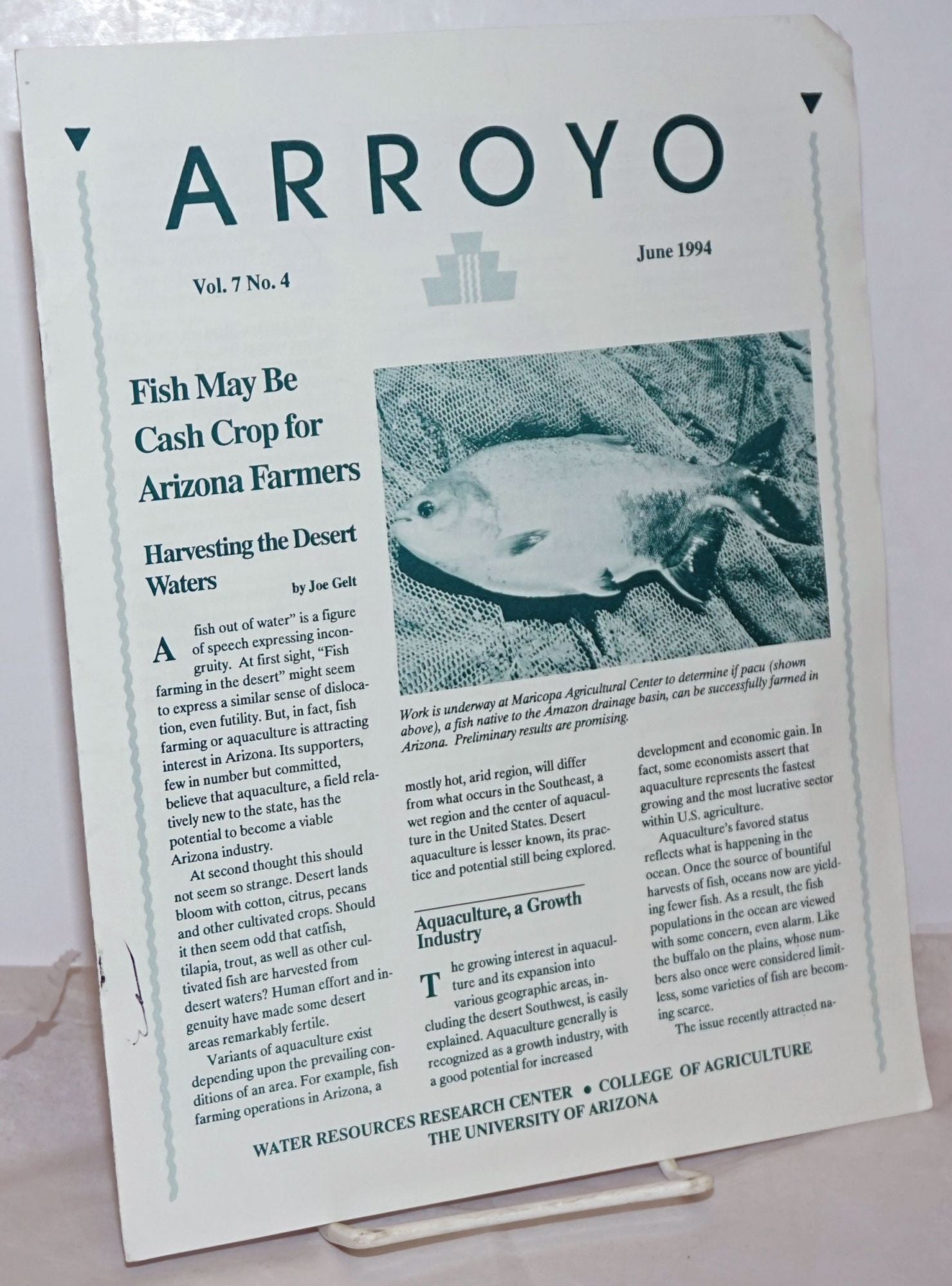 Arroyo: Vol. 7, No. 4, June 1994 by Gelt, Joe, editor: (1994 ...