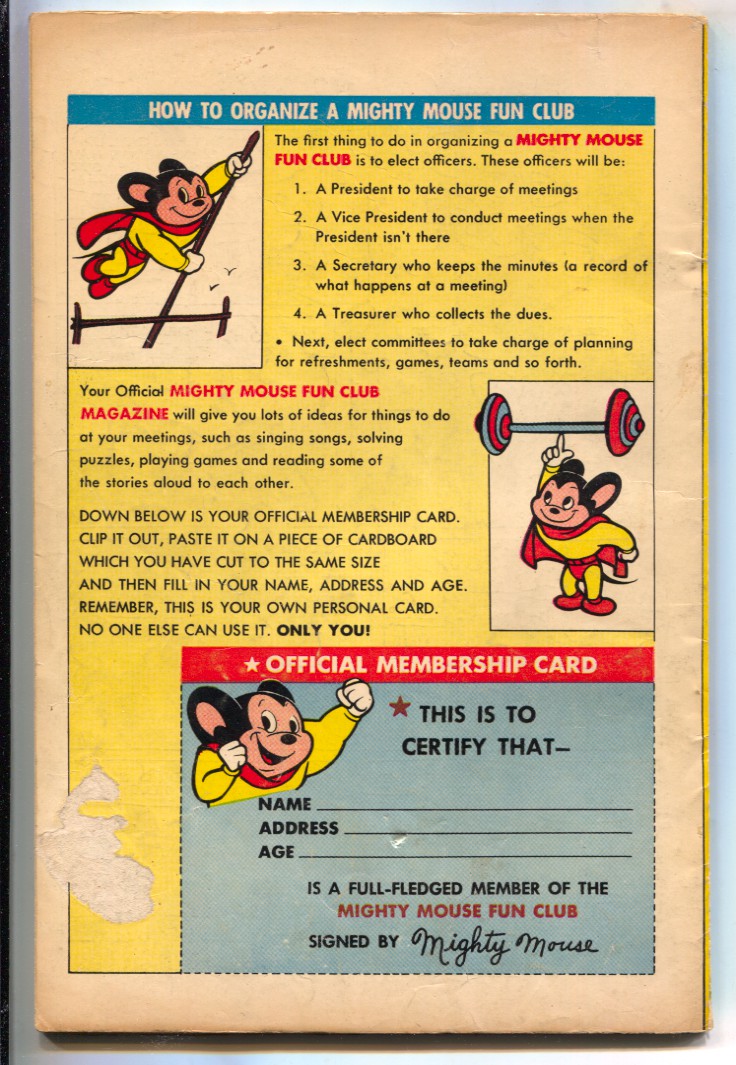 Mighty Mouse Fun Club #5 1958-Giant Edition-final issue-Heckle & Jeckle ...