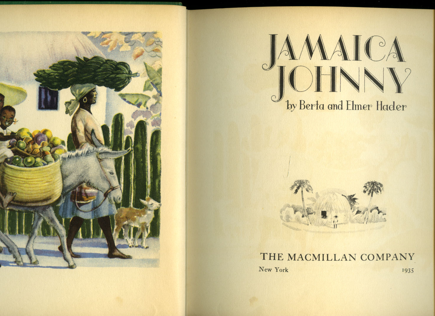 Jamaica Johnny by Hader, Berta and Elmer: (1935) | Little Stour Books ...