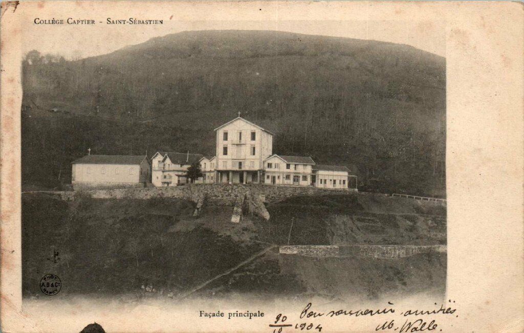 PAIS VASCO SAN SEBASTIÁN COLEGIO CAPTIER MUY RARA POSTAL AÑO 1904 ...
