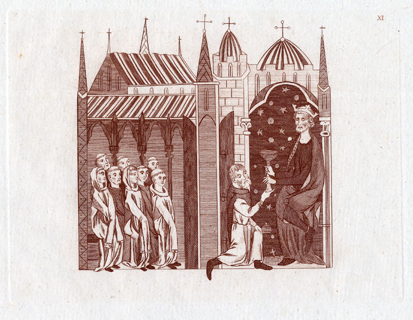 Antique Print-KING JOHN-MONK-ENGLAND-Strutt-1793: (1793) Art / Print ...