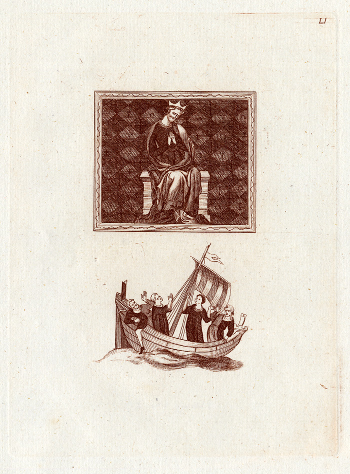 Antique Print-HENRY THE FIRST-ENGLAND-SHIP-Strutt-1793: (1793) Art ...