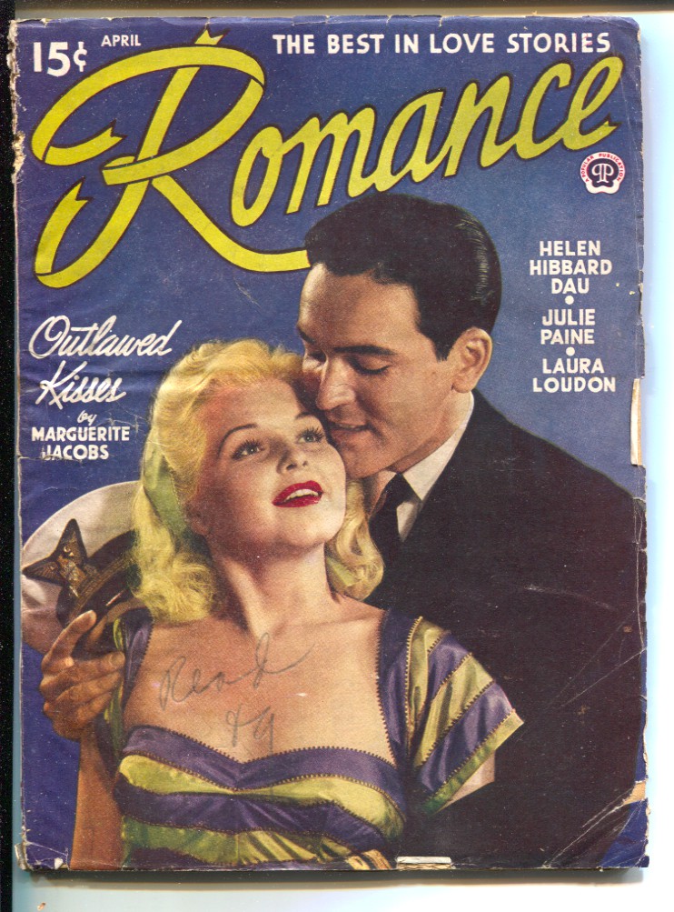 Romance 4/1945-Popular-rare photo cover-WWII era-pulp romance-Laura ...