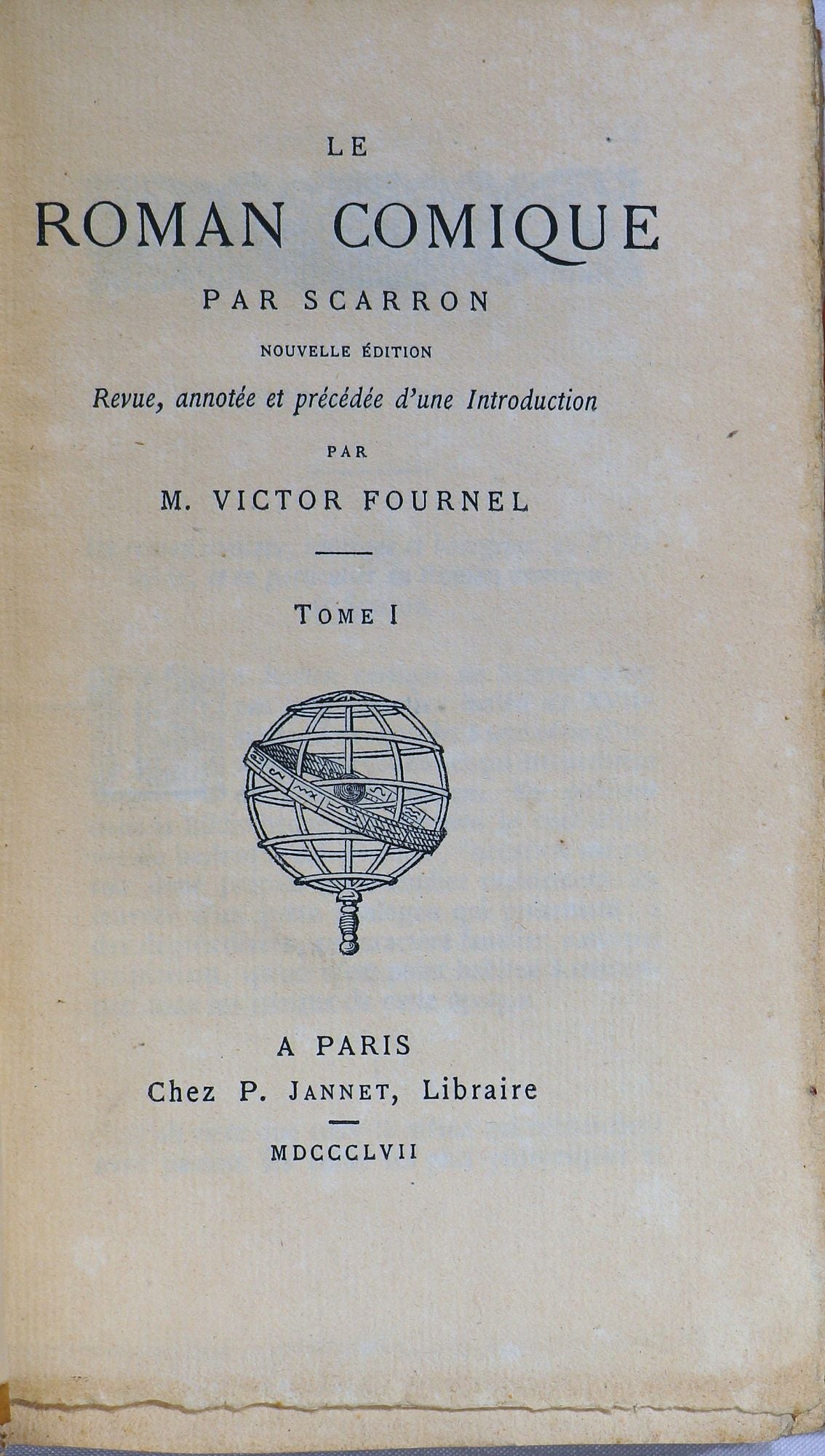 Le Roman Comique par Scarron [=The Comic Novel by Scarron] by [Scarron ...