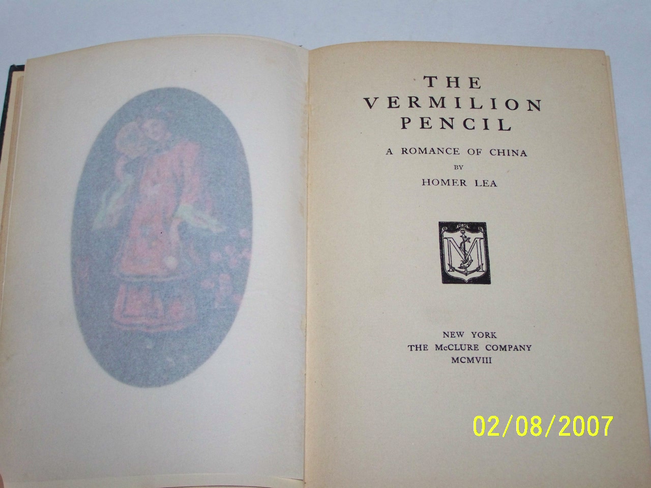 The Vermillion Pencil by Homer lea: Very Good Hardcover (1908) 1st ...