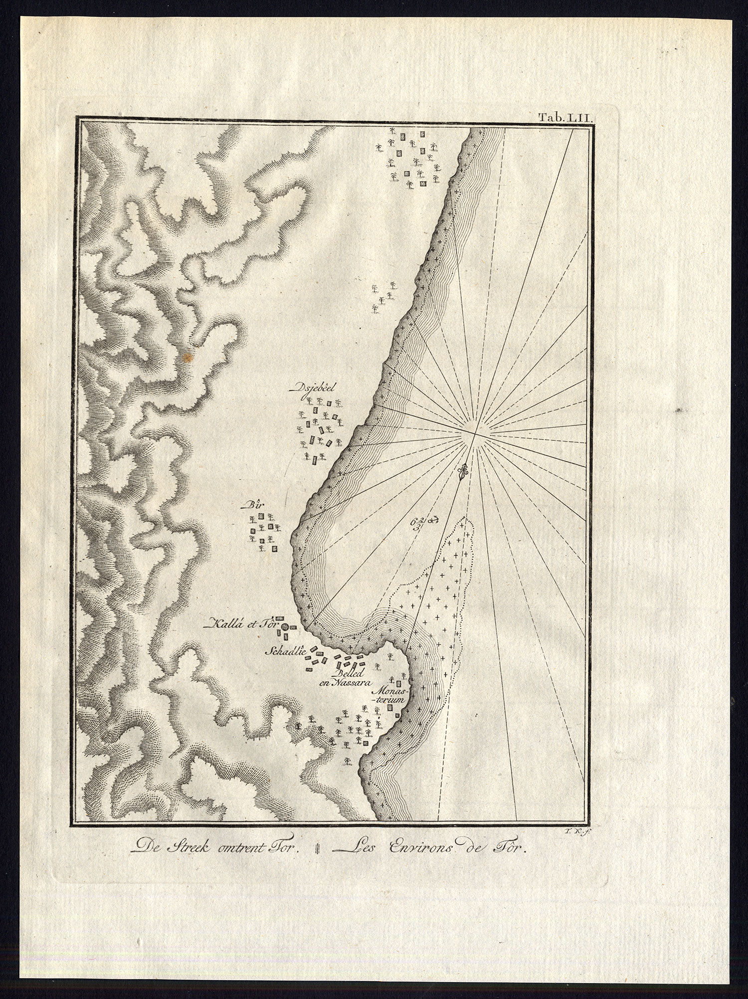 Antique Map-EL TOR-SINAI PENINSULA-EGYPT-Niebuhr-Koning-1776: (1776 ...