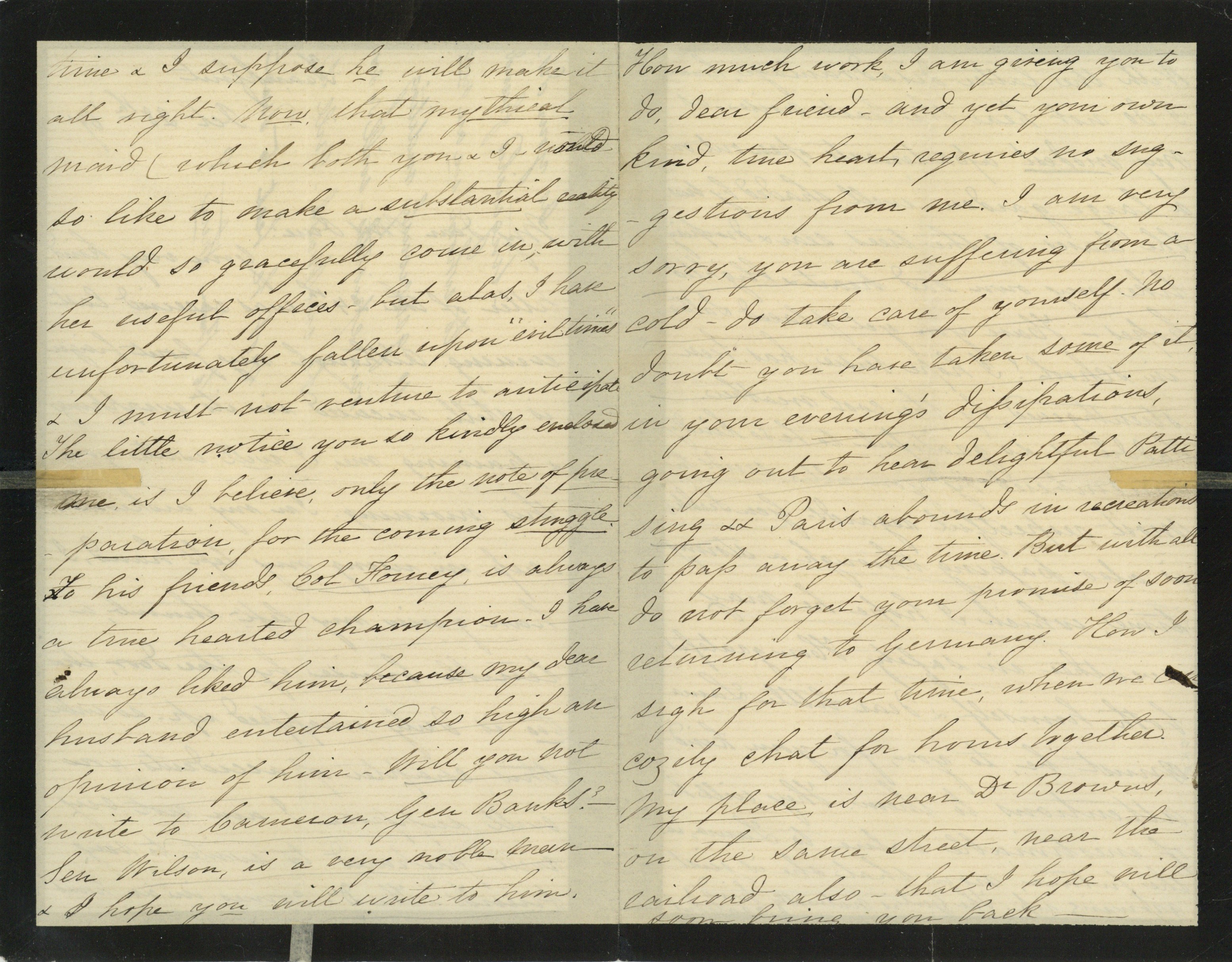UNSIGNED HANDWRITTEN LETTER BY MARY TODD LINCOLN DATED OCTOBER 28, 1869 ...