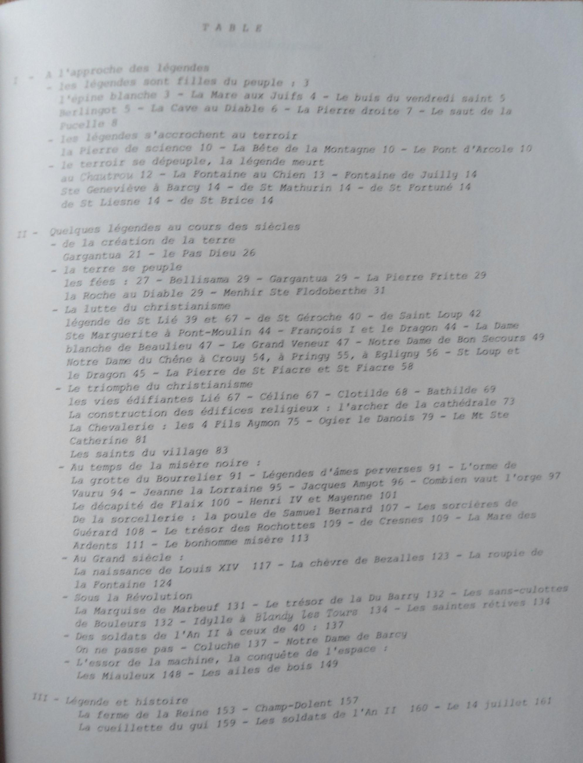 Légendes au cours des siècles en Seine et Marne , Traditions populaires ...