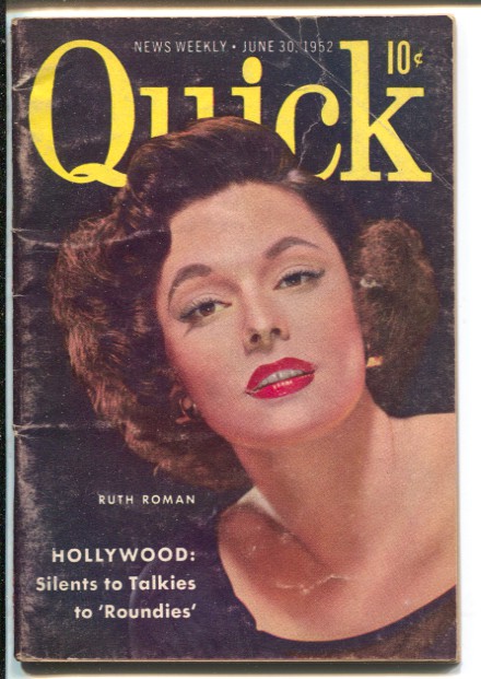 Quick 6/30/1952-Cowles Mags-Ruth Roman-Hollywood-exploitation ...