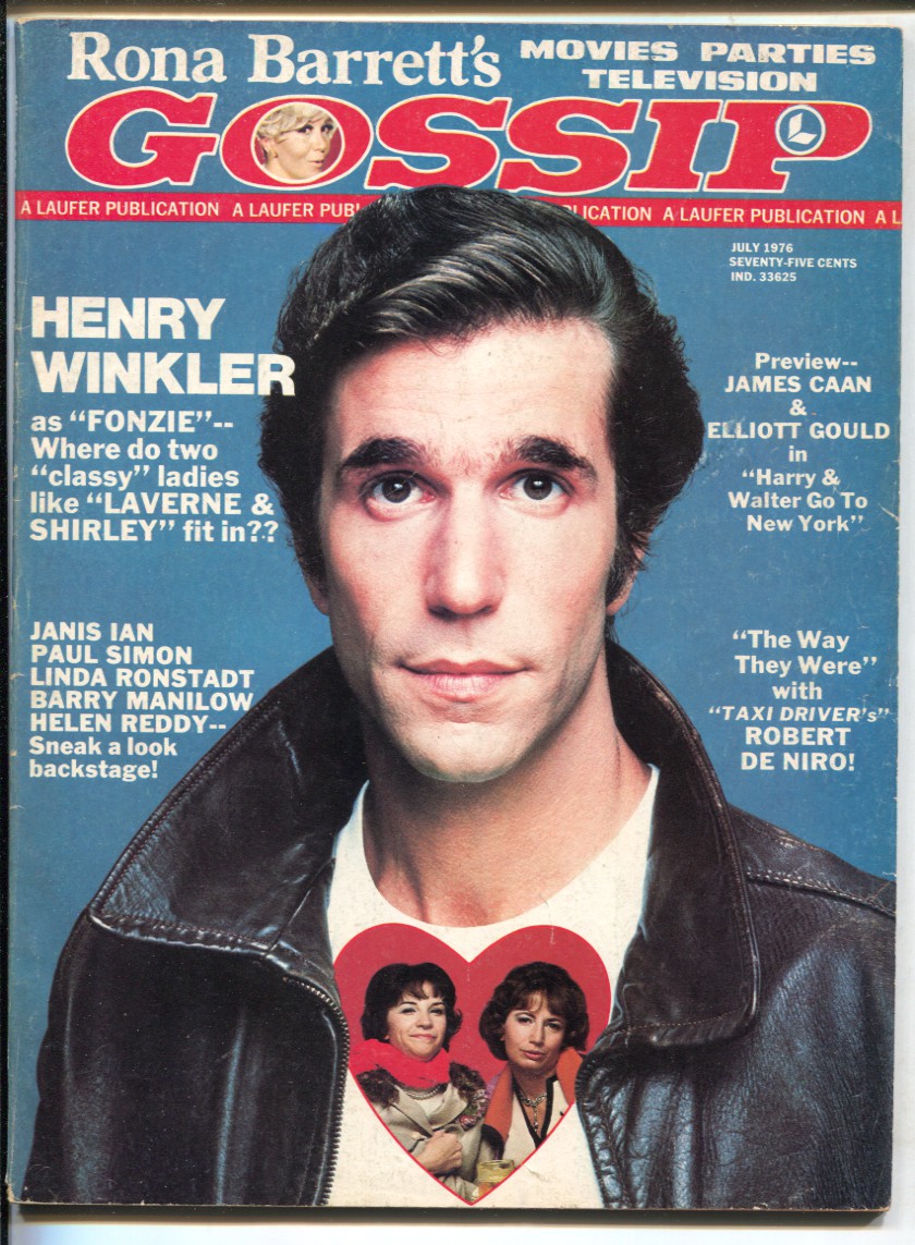 Rona Barrett's Gossip-7/1976-Henry Winkler-Fonzie-Linda Ronstadt-Janis ...