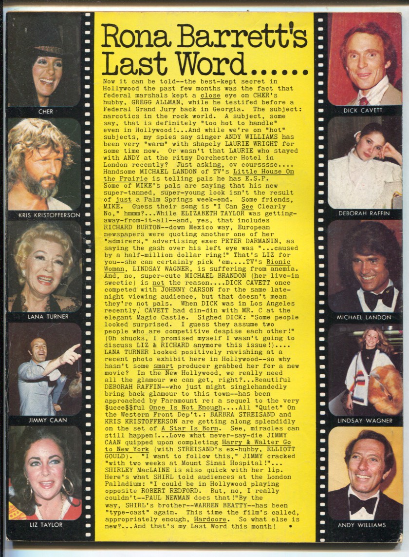 Rona Barrett's Gossip-7/1976-Henry Winkler-Fonzie-Linda Ronstadt-Janis ...